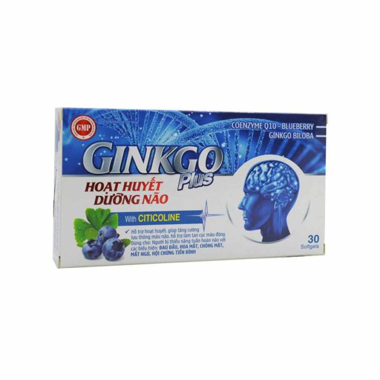 Ginkgo Plus - Improving brain activity, memory, blood circulation - 30 ...